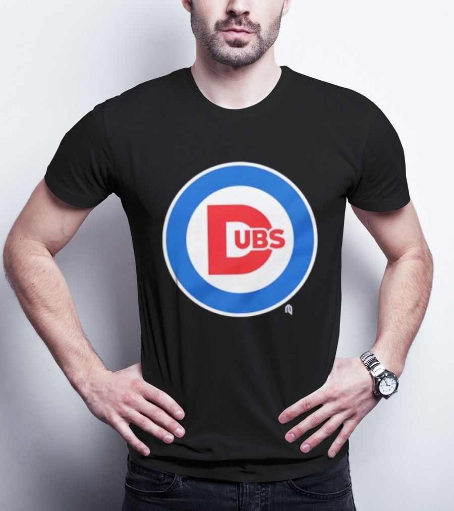 Chicago Dubs Cubs Logo Mashup Circle T-Shirt