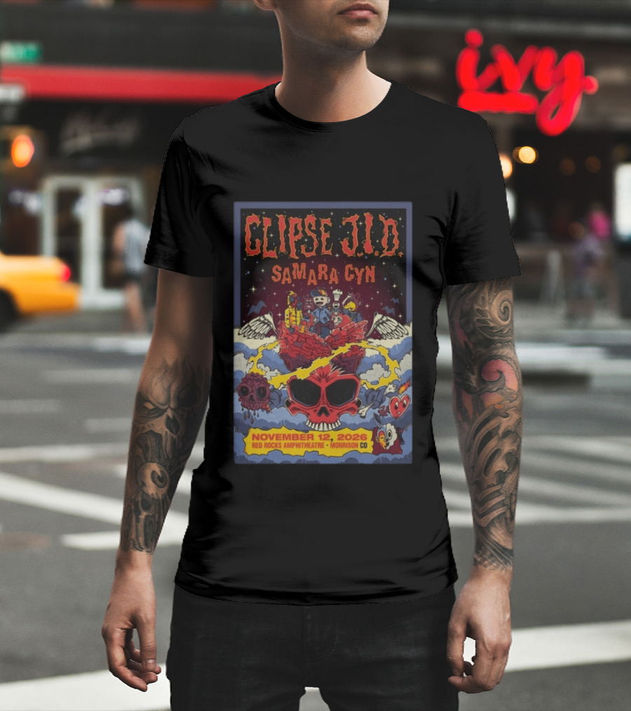 Clipse J.I.D Samara Cyn November 12 2026 Red Rocks Amphitheatre Morrison CO T-Shirt