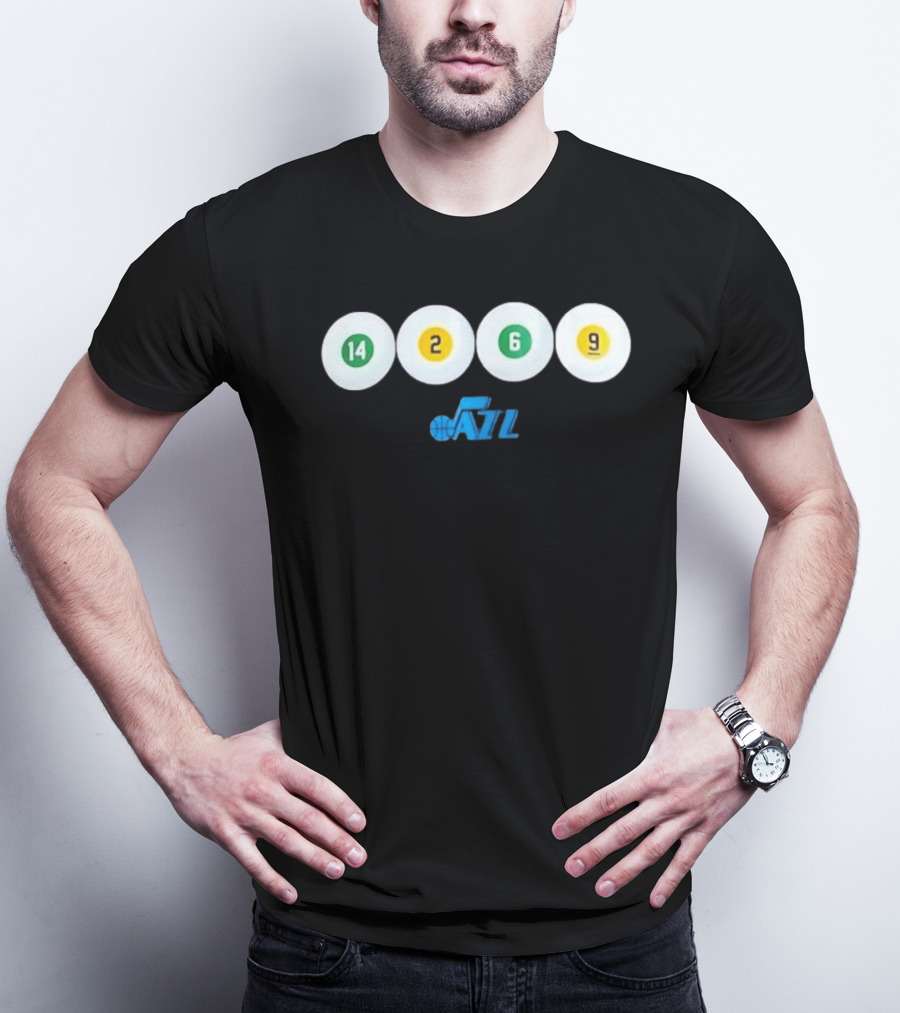 Utah Jazz 14 2 6 9 Basketball Team T-Shirt