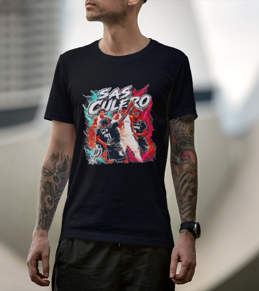 SAS Culero Spurs Flagrant Foul Elbow Action T-Shirt