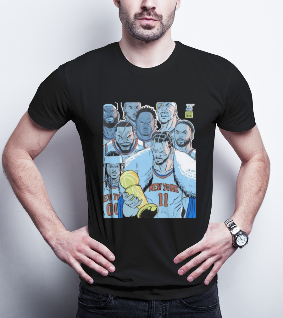 Jalen Brunson New York Knicks Invincible NBA Champions Cartoon T-Shirt