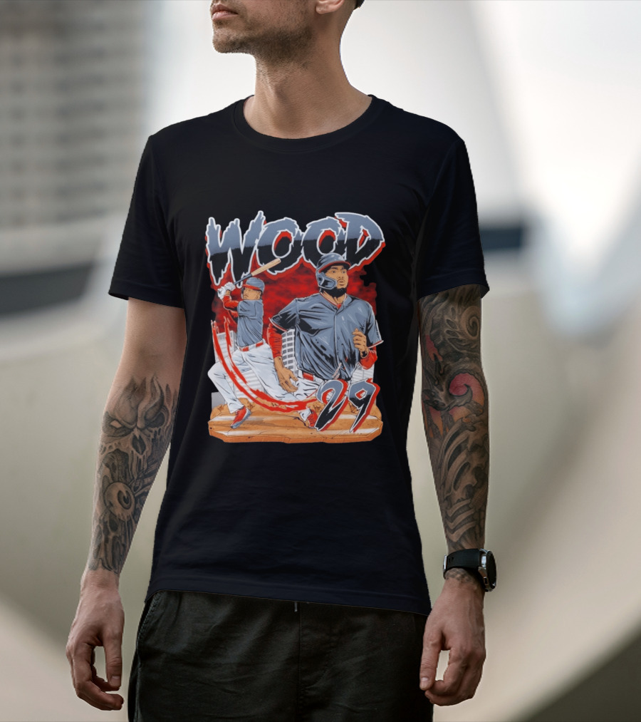 Wood 29 Baseball Euphoria Debut Action Scene T-Shirt