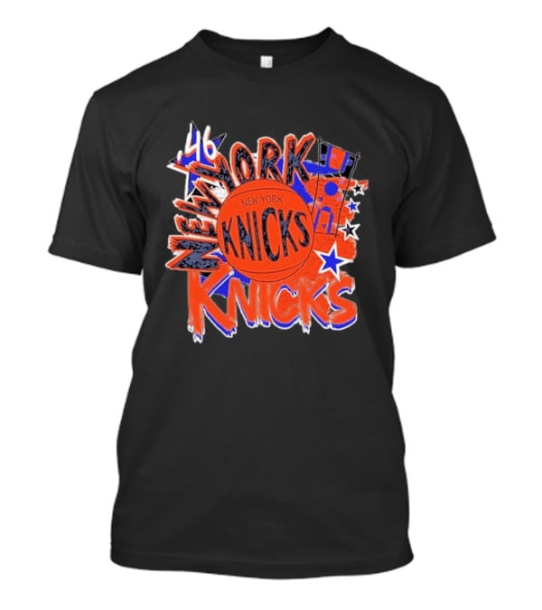 New York Knicks '46 Hardwood Classics Basketball Team Retro Stars T-Shirt