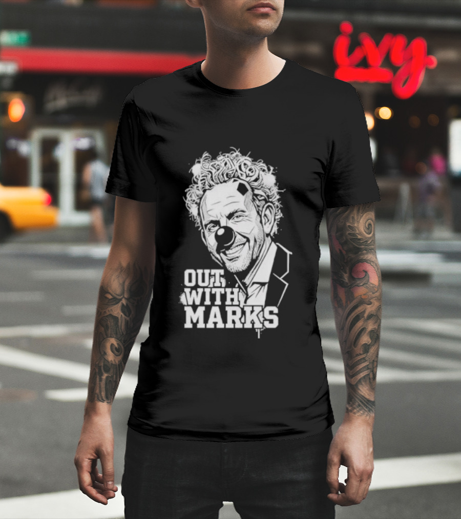 Out With Marks Sean Marks Clown Face T-Shirt