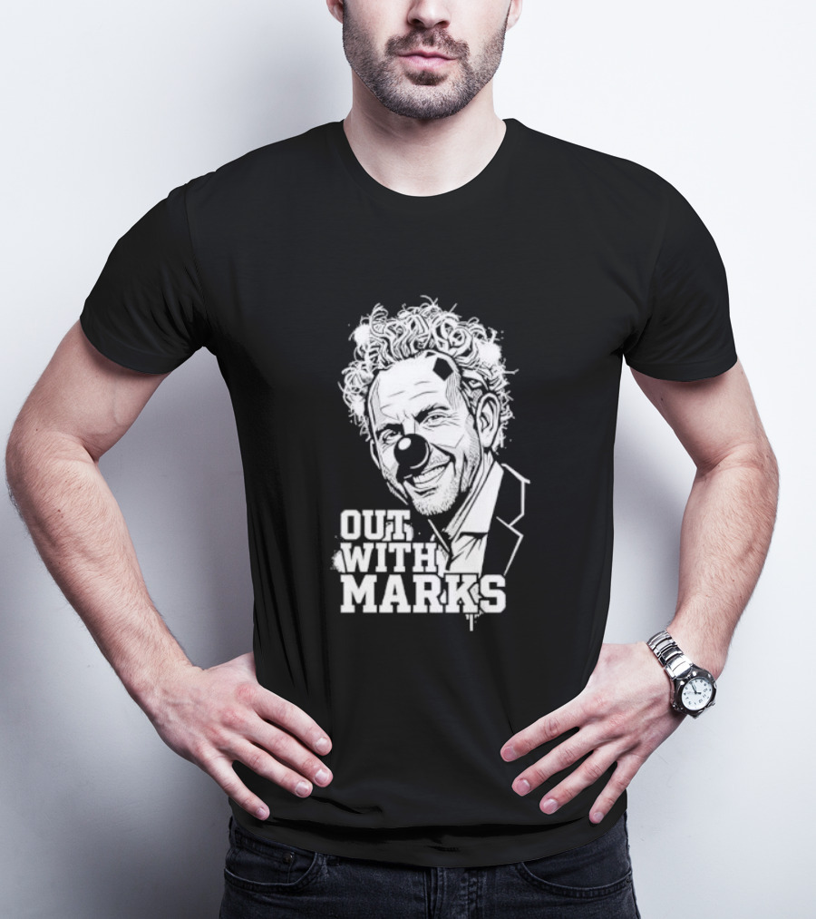 Out With Marks Sean Marks Clown Face T-Shirt