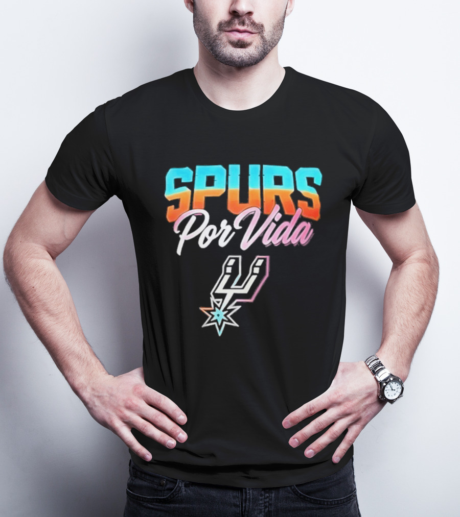 Spurs Por Vida San Antonio Vintage NBA Team Basketball T-Shirt
