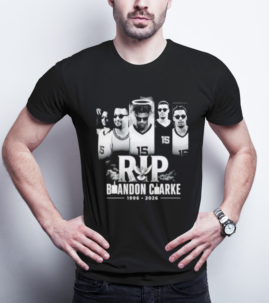 RIP Brandon Clarke 1996 2026 Commemorative Basketball T-Shirt