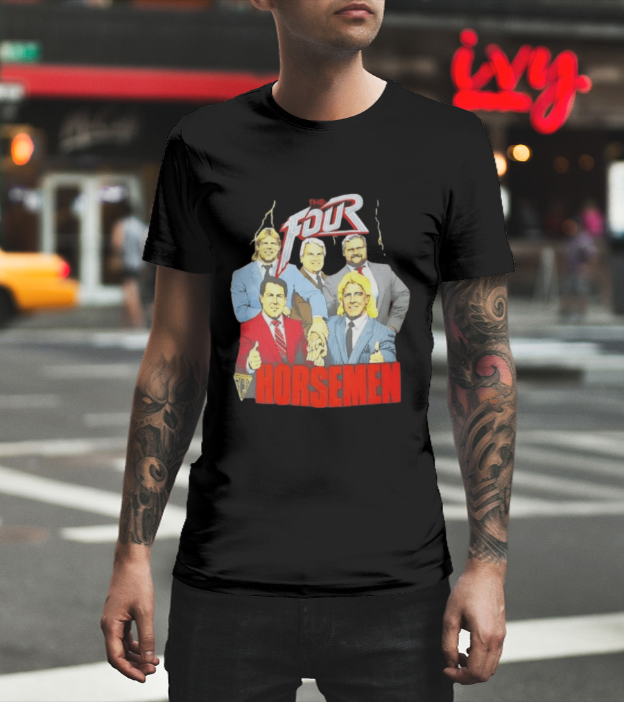 The Four Horsemen Jim Crockett Promotions Stylin Collection T-Shirt