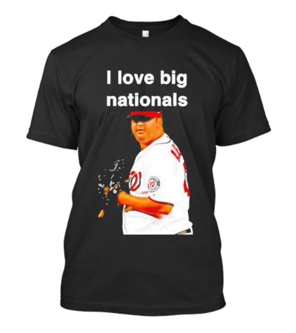 Todd Coffey Washington Nationals I Love Big Nationals White Jersey T-Shirt