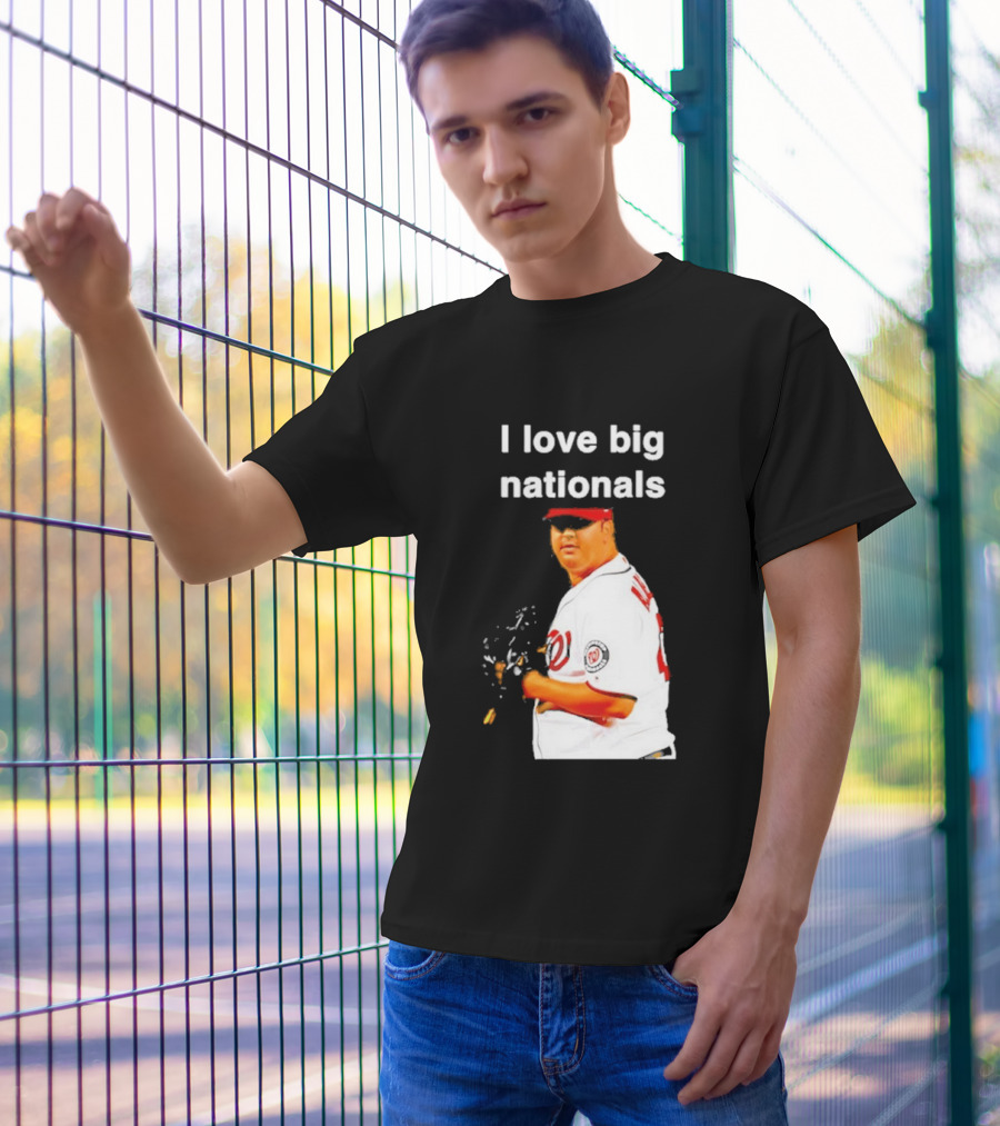 Todd Coffey Washington Nationals I Love Big Nationals White Jersey T-Shirt