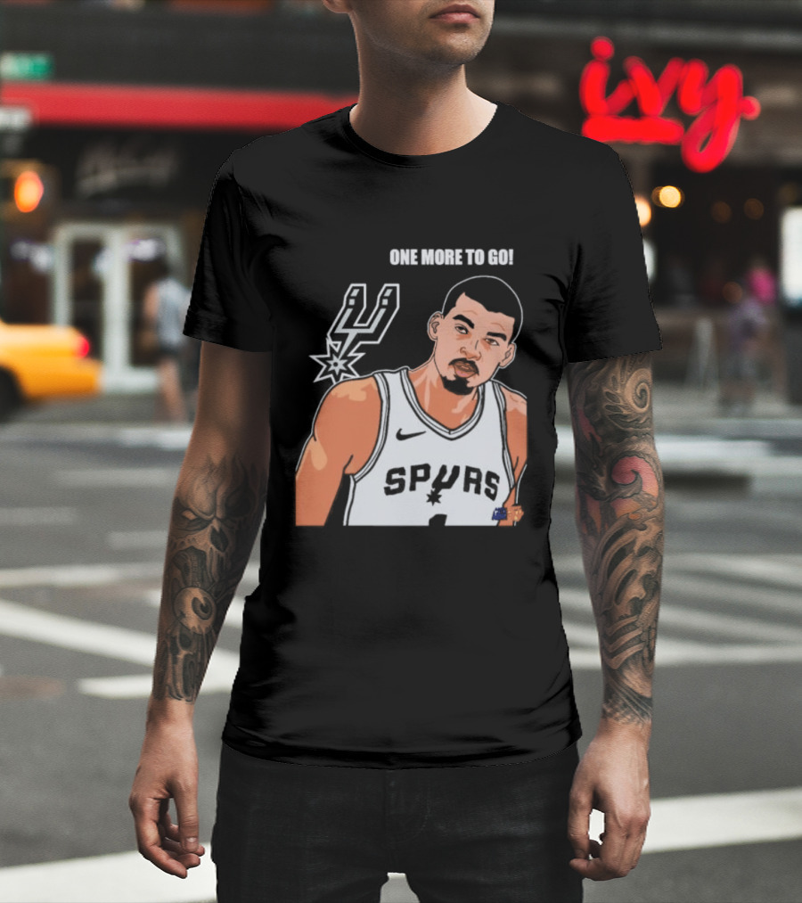 Victor Wembanyama San Antonio Spurs One More To Go T-Shirt