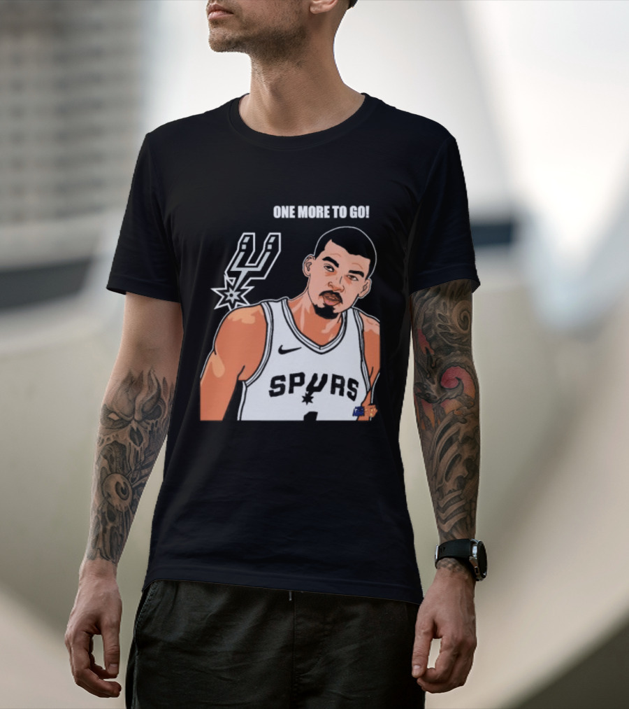 Victor Wembanyama San Antonio Spurs One More To Go T-Shirt