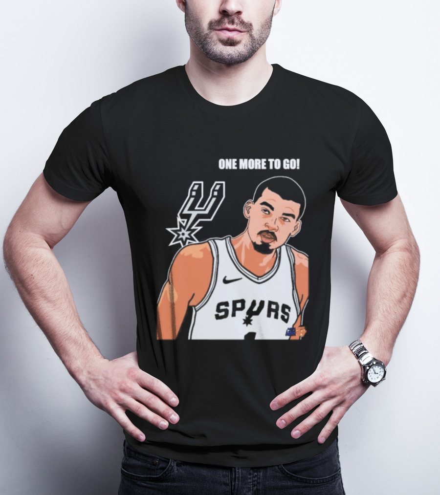 Victor Wembanyama San Antonio Spurs One More To Go T-Shirt