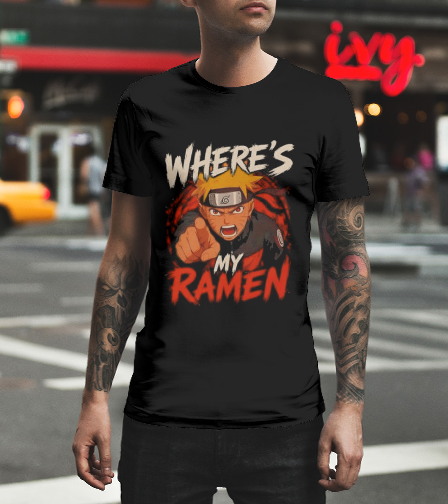 Where's My Ramen Naruto T-Shirt