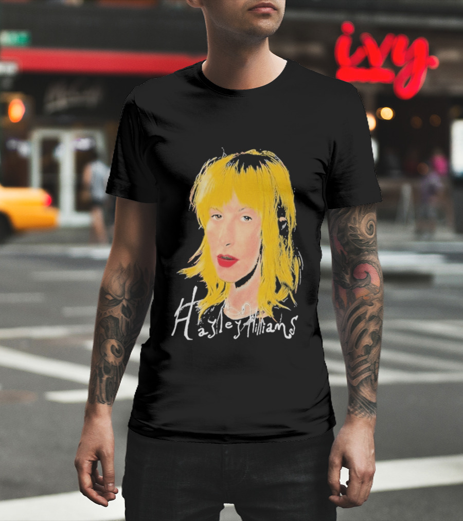 Hayley Williams 2026 Blonde Hair Red Lips T-Shirt
