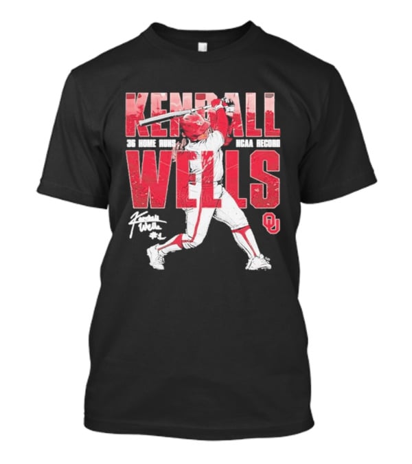 Kendall Wells 36 Home Runs Oklahoma Sooners NCAA Record T-Shirt