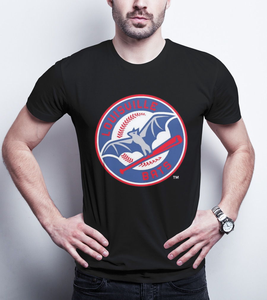 Louisville Bats MiLB Baseball Bat And Flying Bat T-Shirt