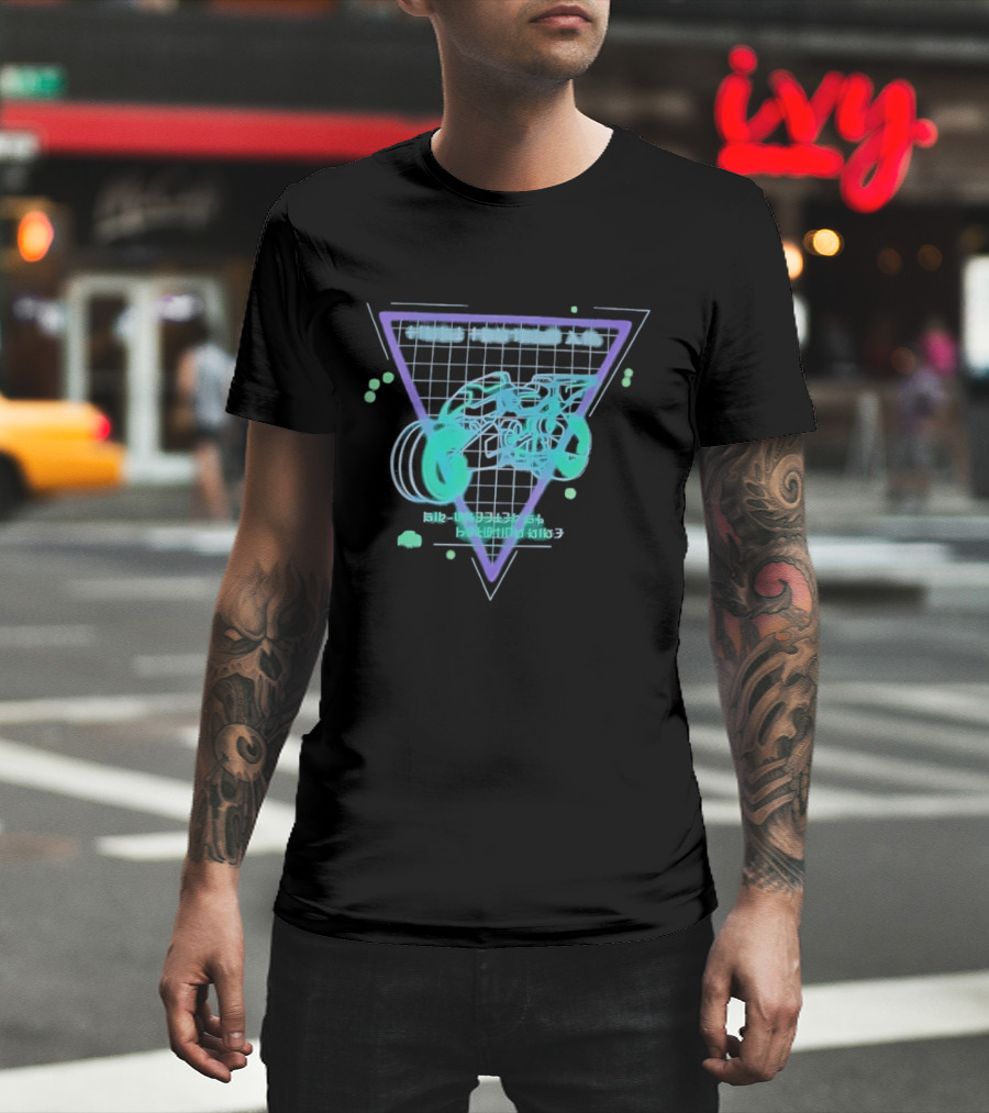 Air Wheeler A9 Final Fantasy XIV Retro Neon Aesthetic T-Shirt