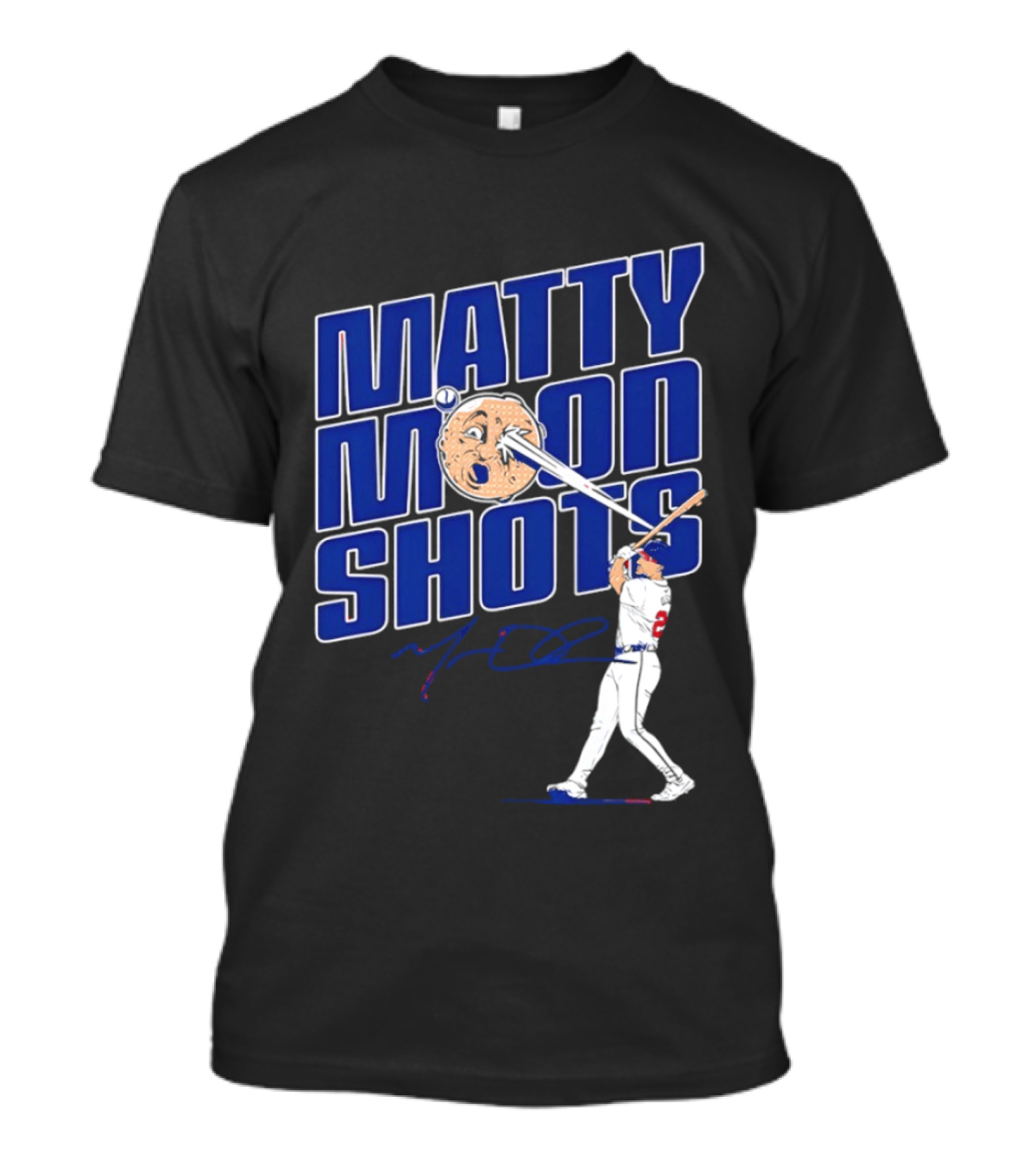 Matty Moonshots Matt Olson Baseball Signature Chop House Atlanta T-Shirt