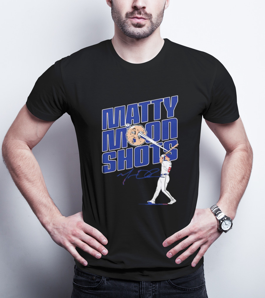 Matty Moonshots Matt Olson Baseball Signature Chop House Atlanta T-Shirt