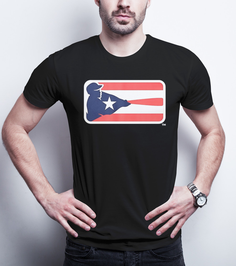 Liga De Béisbol Profesional Roberto Clemente MLB Puerto Rico Flag Baseball Player Star T-Shirt