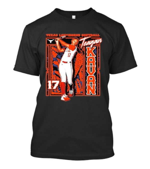 Teagan Kavan 17 Texas Longhorns Softball Team Player T-Shirt