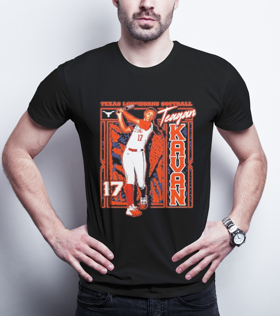 Teagan Kavan 17 Texas Longhorns Softball Team Player T-Shirt