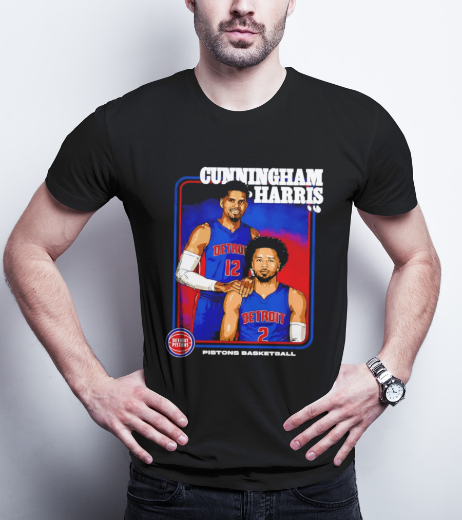 Cunningham Harris Detroit Pistons Basketball 2026 T-Shirt