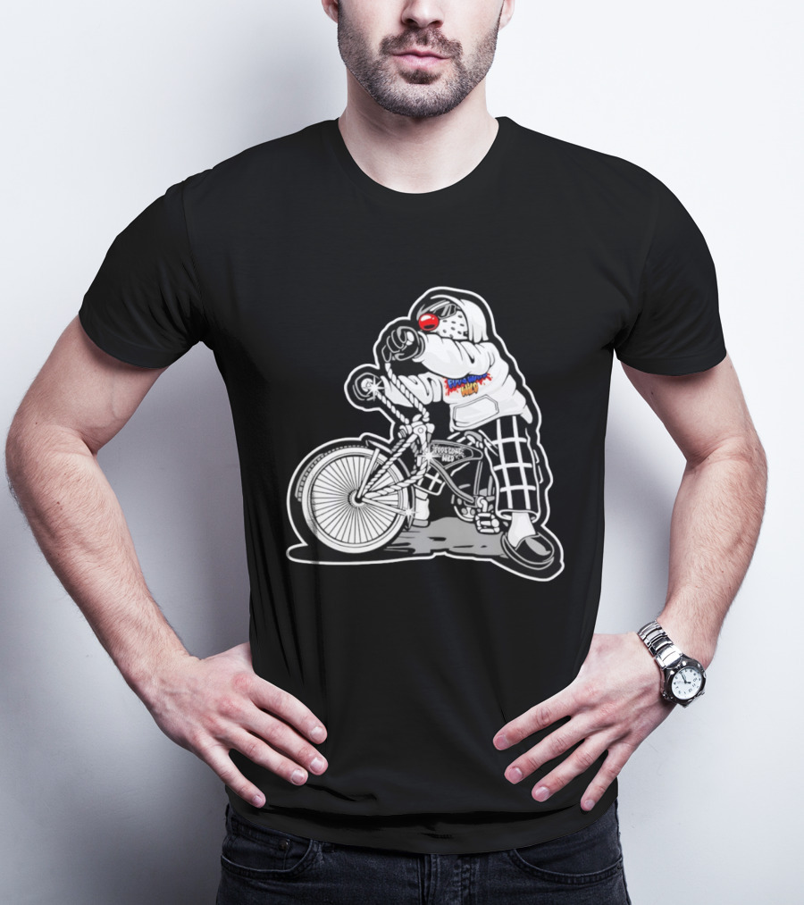 Foos Gone Wild Lowrider Bike Masked T-Shirt