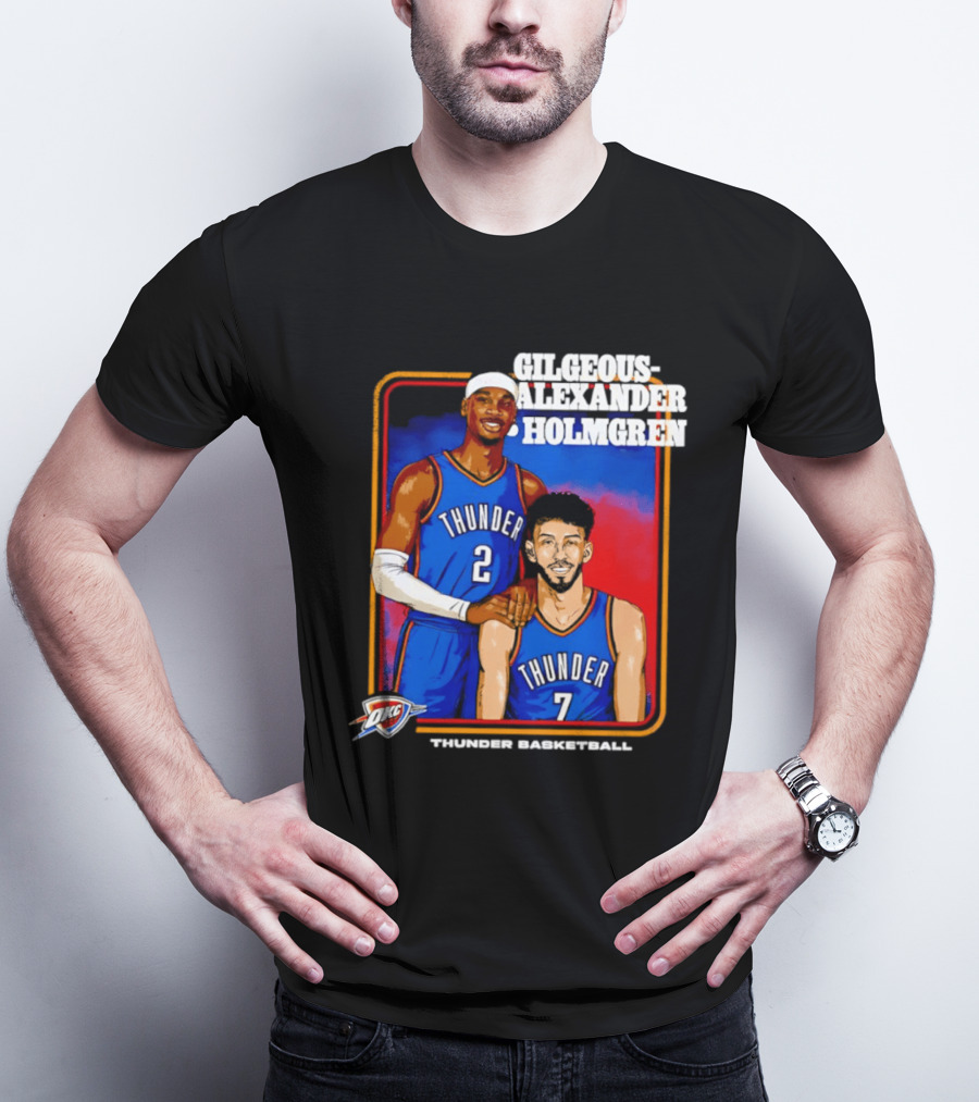Gilgeous Alexander Holmgren Thunder Basketball Oklahoma City NBA T-Shirt