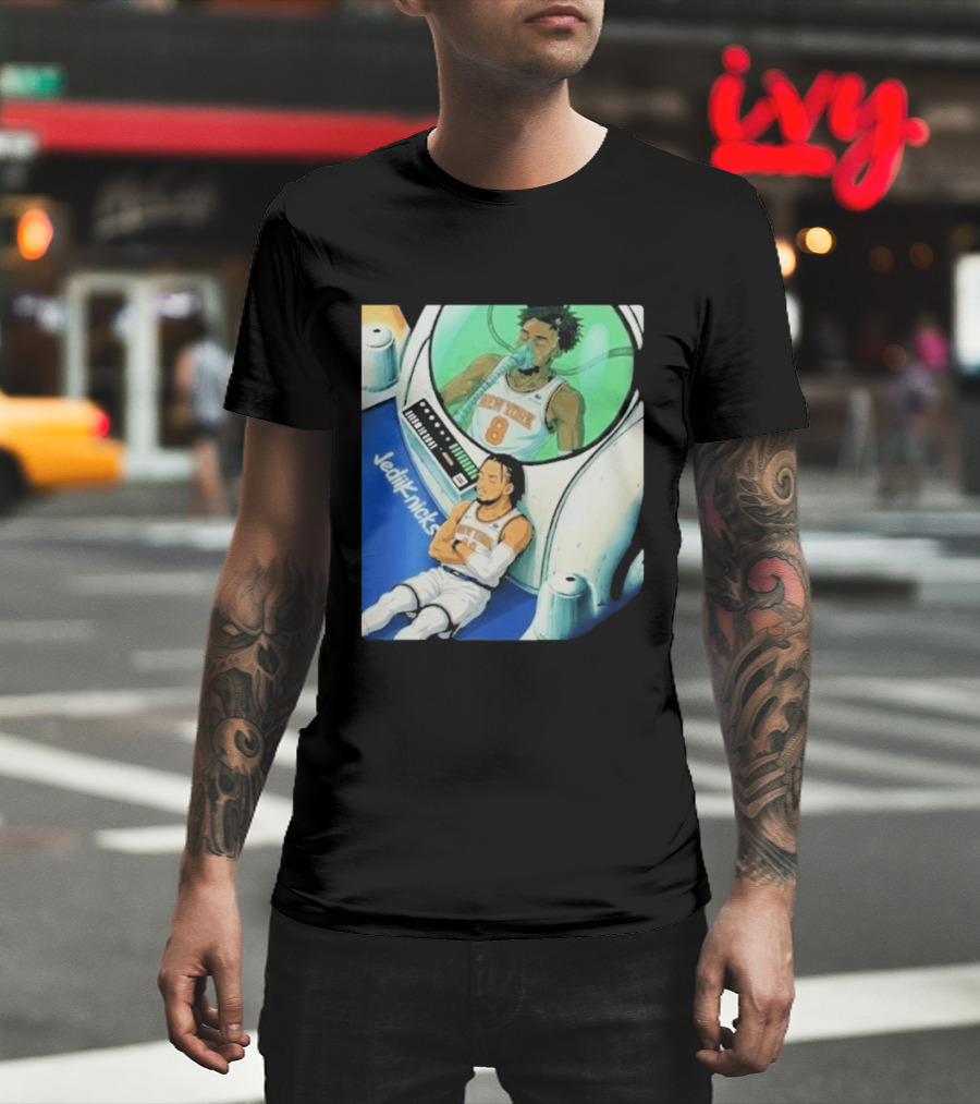 Jalen Brunson OG Anunoby New York Knicks 2026 Jedi+Knicks T-Shirt
