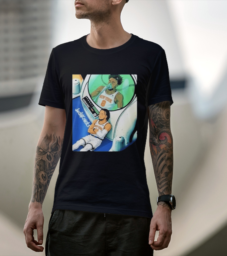 Jalen Brunson OG Anunoby New York Knicks 2026 Jedi+Knicks T-Shirt