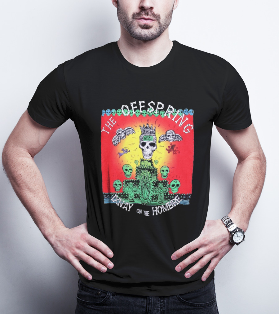 The Offspring Ixnay On The Hombre Skeleton Skulls Crown T-Shirt