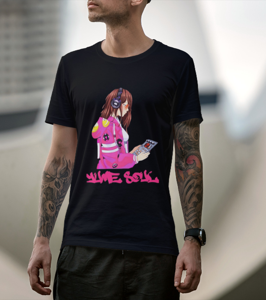 Yume Soul Anime Girl With Headphones And Game Controller T-Shirt