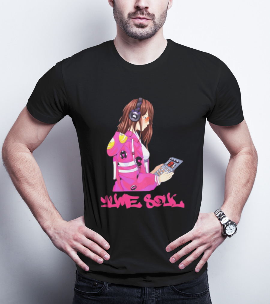 Yume Soul Anime Girl With Headphones And Game Controller T-Shirt