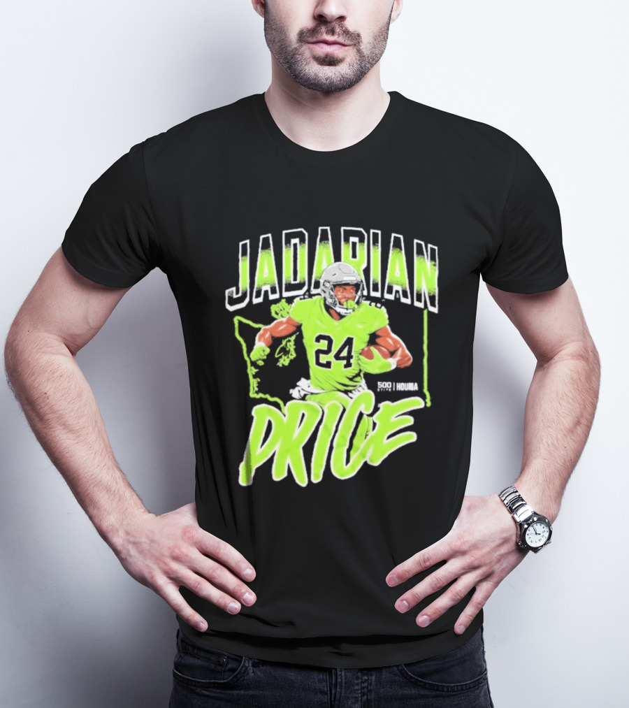 Jadarian Price 24 Seattle Football Running Back T-Shirt