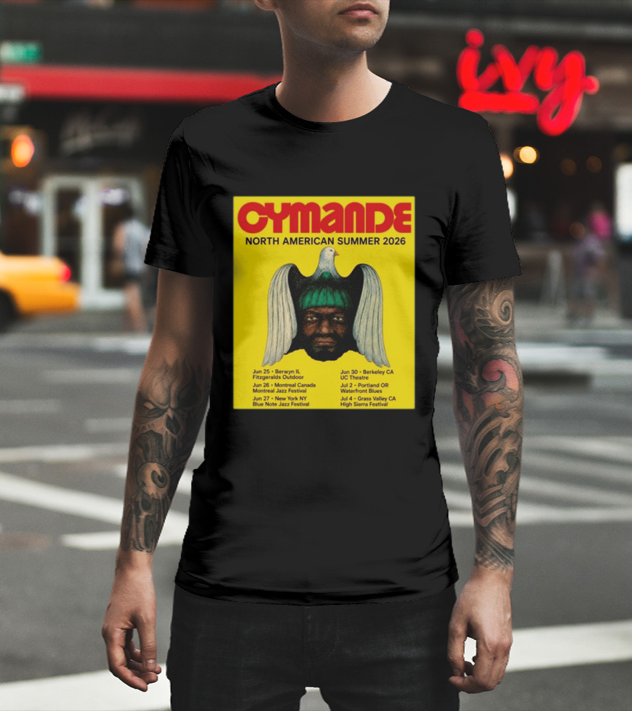Cymande North American Summer 2026 Tour Dates And Locations T-Shirt