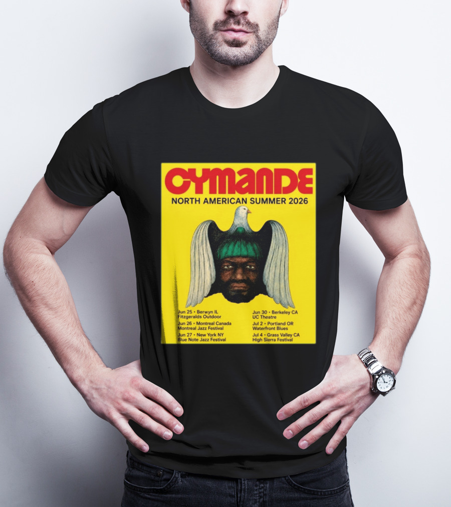 Cymande North American Summer 2026 Tour Dates And Locations T-Shirt