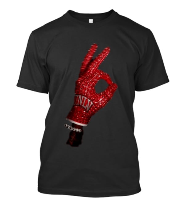 Drake Iceman UNLV Rebels Red Glove Two Sided T-Shirt