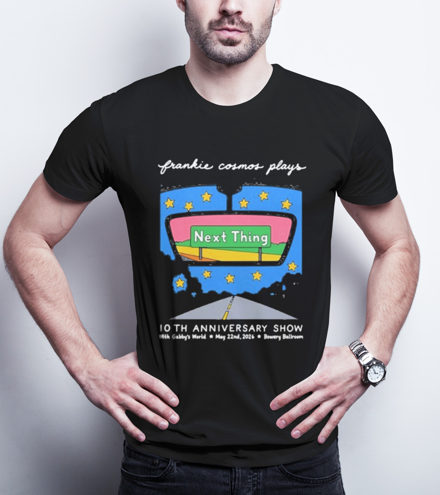 Frankie Cosmos 10th Anniversary Show May 22 2026 Bowery Ballroom Next Thing Live Performance T-Shirt