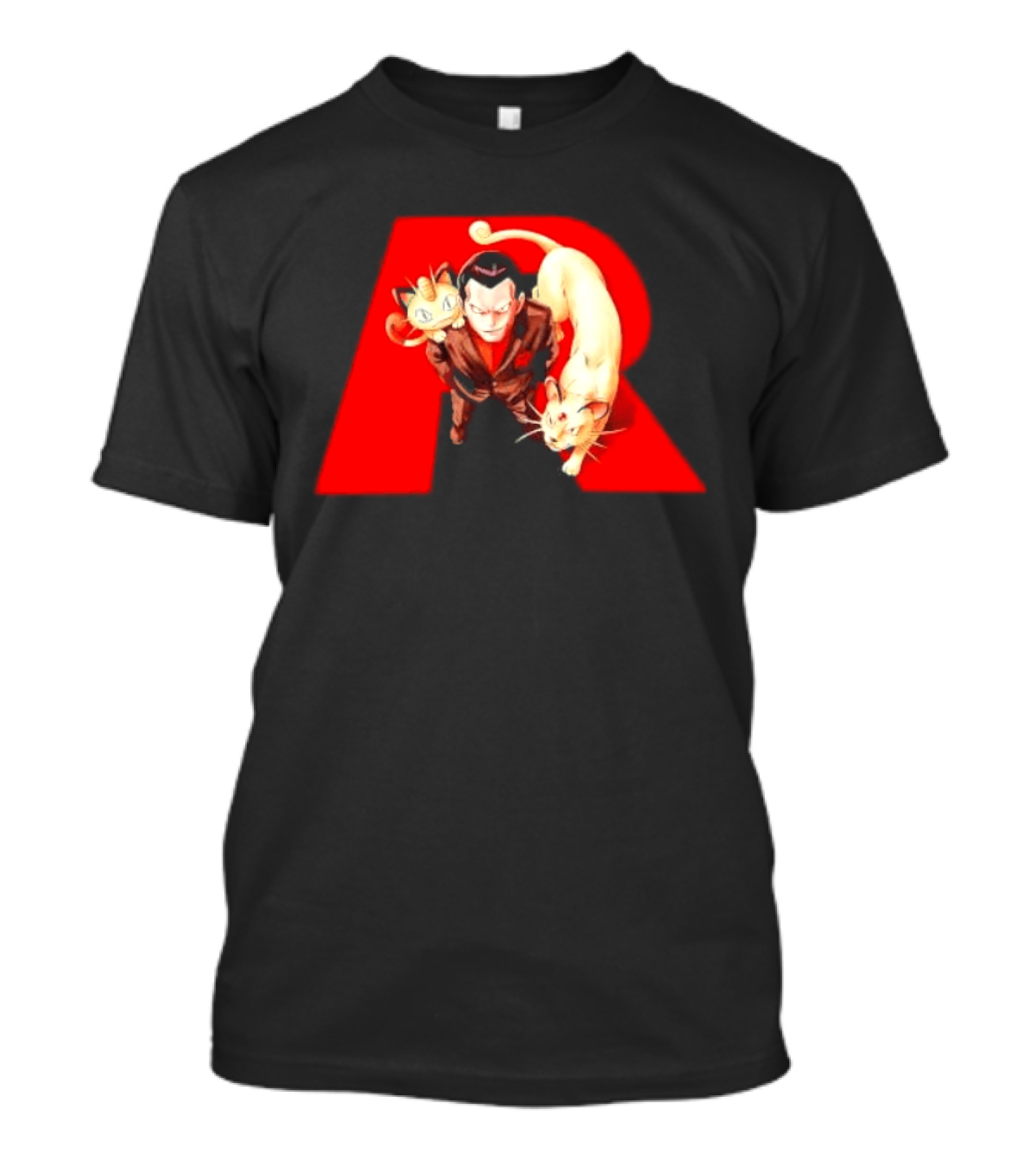 Giovanni Team Rocket Meowth Persian Pokémon Anime Fanart T-Shirt