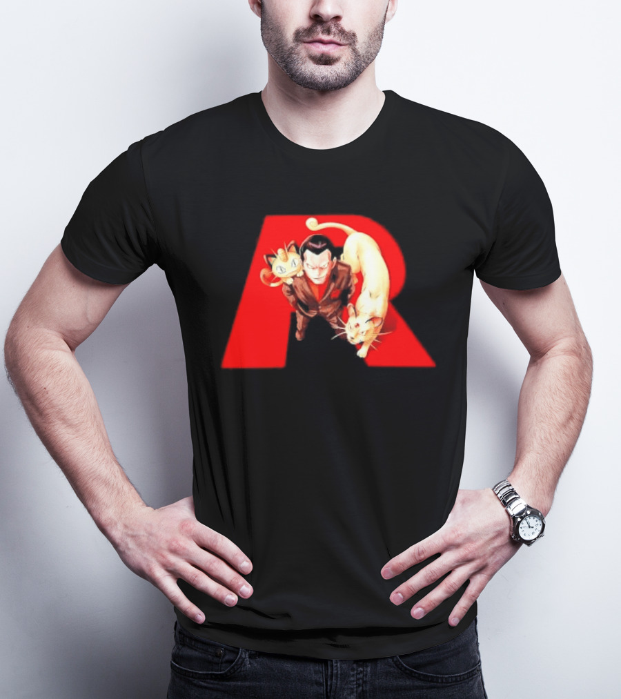 Giovanni Team Rocket Meowth Persian Pokémon Anime Fanart T-Shirt