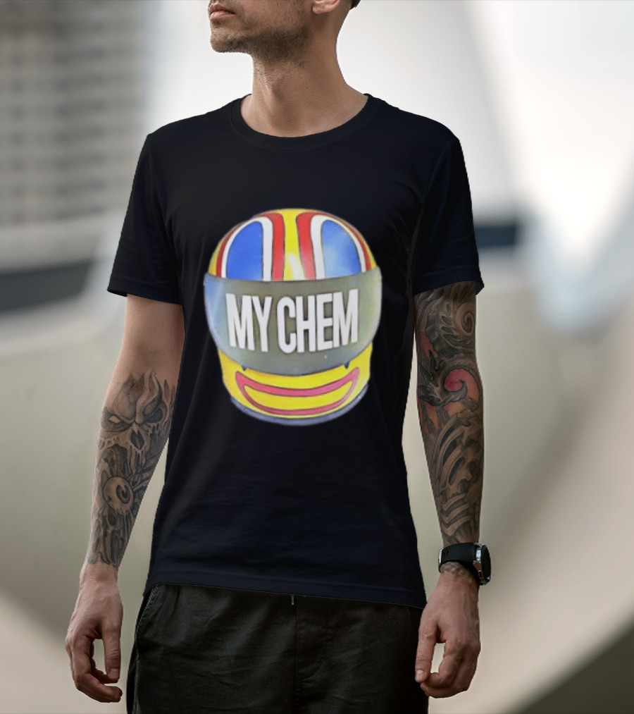 My Chem Helmet My Chemical Romance Music Lover Vibrant Racing T-Shirt