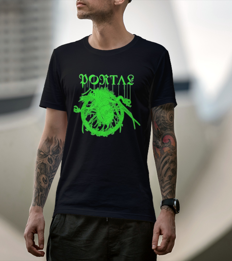 Portal Arachidonic Acid Sci Fi Creature Green Dripping T-Shirt