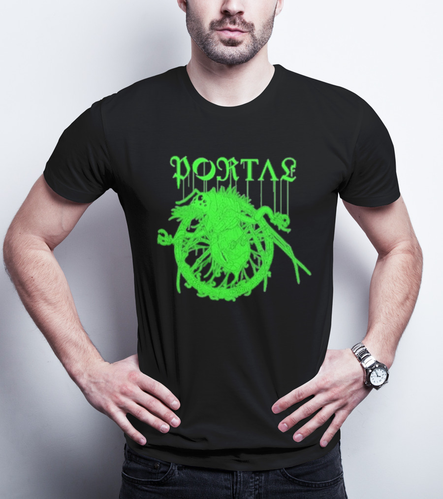 Portal Arachidonic Acid Sci Fi Creature Green Dripping T-Shirt