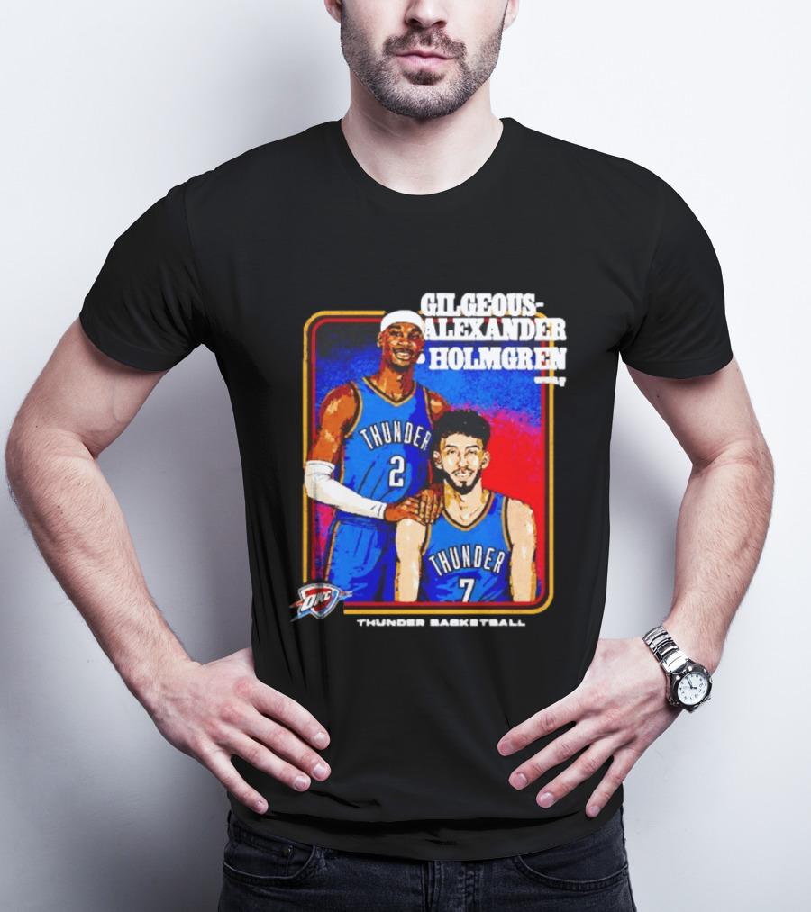 Gilgeous Alexander Holmgren OKC Thunder Basketball Step Brothers T-Shirt