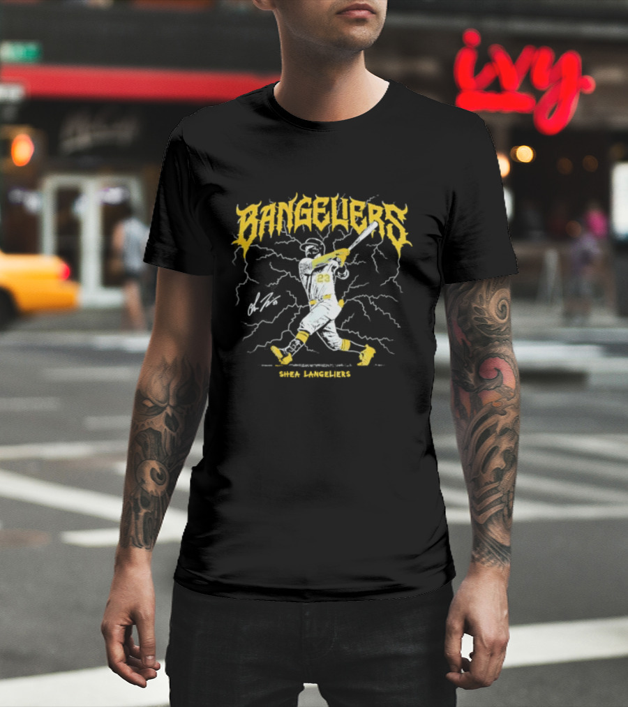 Bangeliers Shea Langeliers Oakland Athletics MLB Swing The Stick T-Shirt