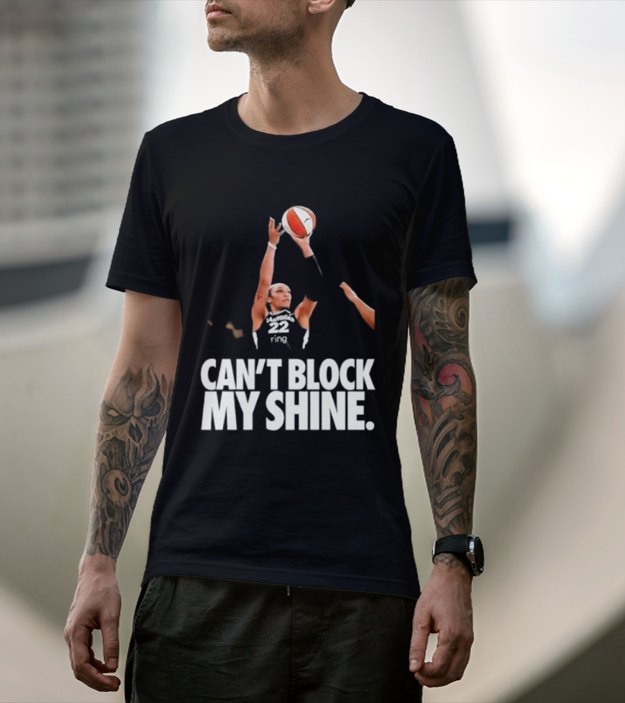 Can't Block My Shine A'ja Basketball Inspirational T-Shirt