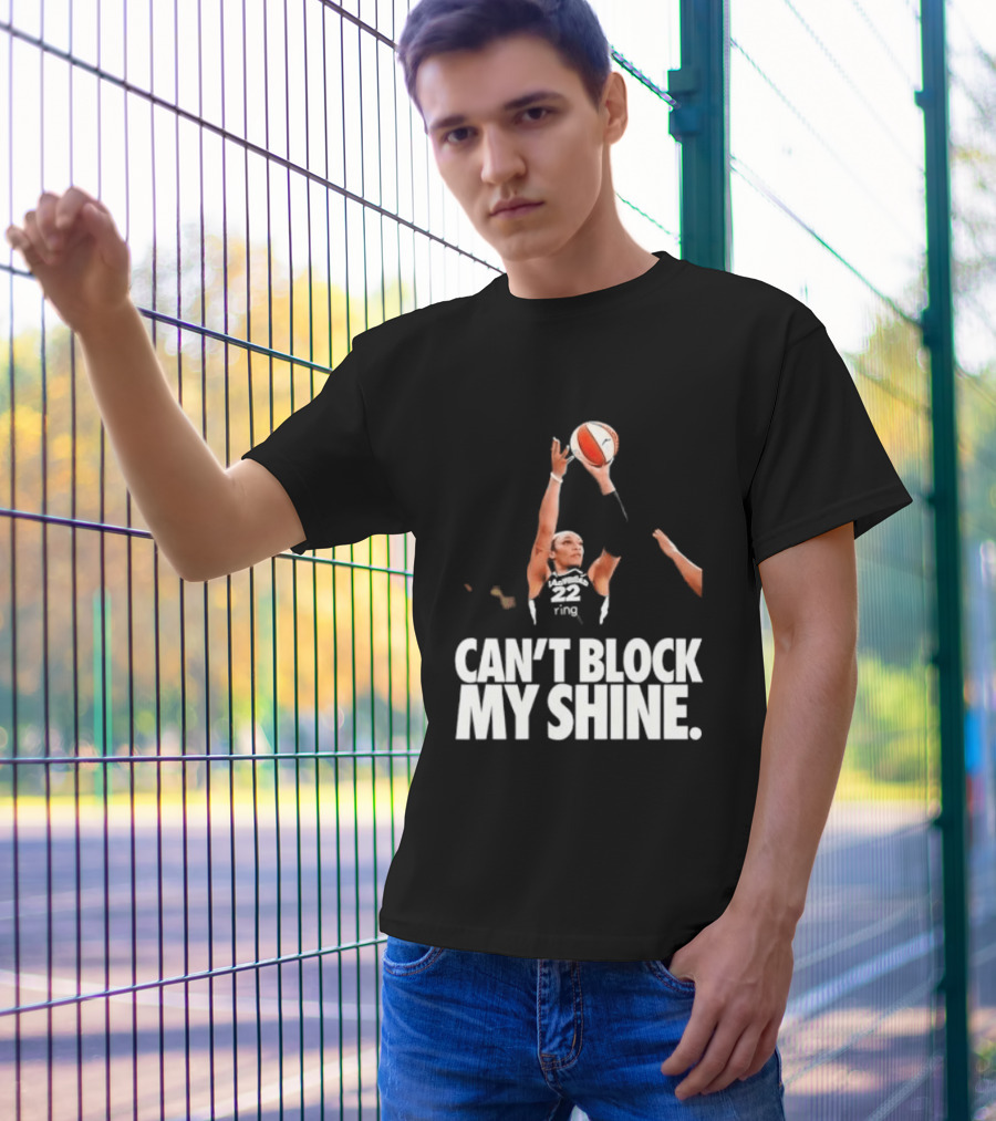 Can't Block My Shine A'ja Basketball Inspirational T-Shirt