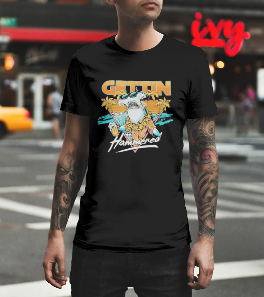 Gettin' Hammerhead Tropical Beach Vibes T-Shirt
